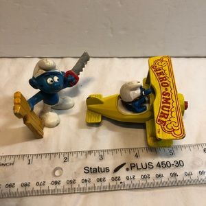 Vintage | Toys | Vintage Smurfs Peyo Aerosmurf 982 Builder Smurf | Poshmark